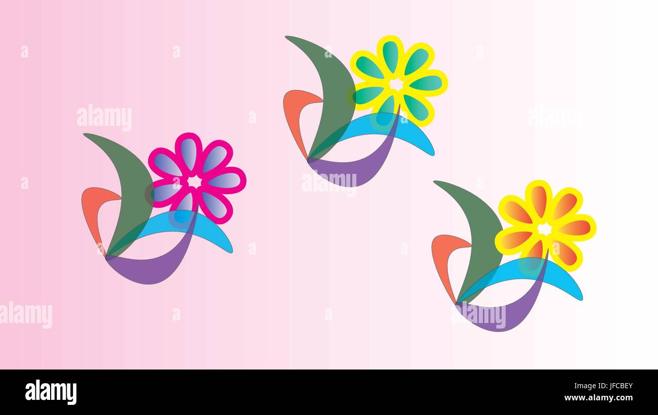 Transparent flowers background vector illustration Stock Vector Images ...