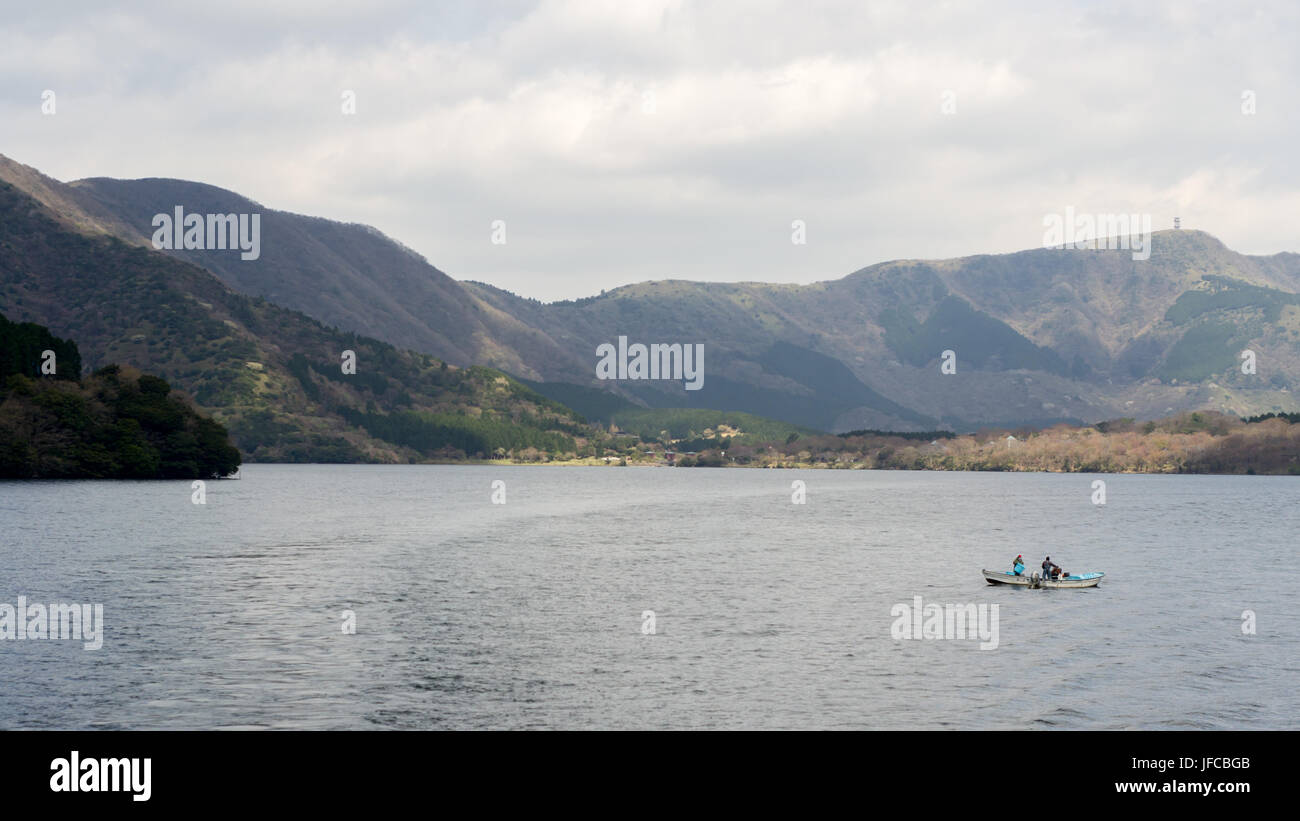 Lake Ashi (Ashi-no-ko) in Hakone, Ashigarashimo District, Kanagawa ...