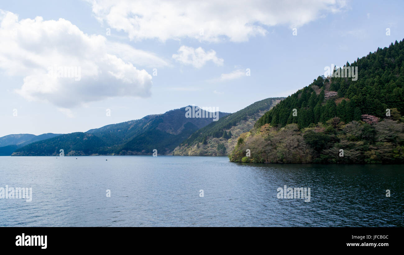 Lake Ashi (Ashi-no-ko) in Hakone, Ashigarashimo District, Kanagawa ...