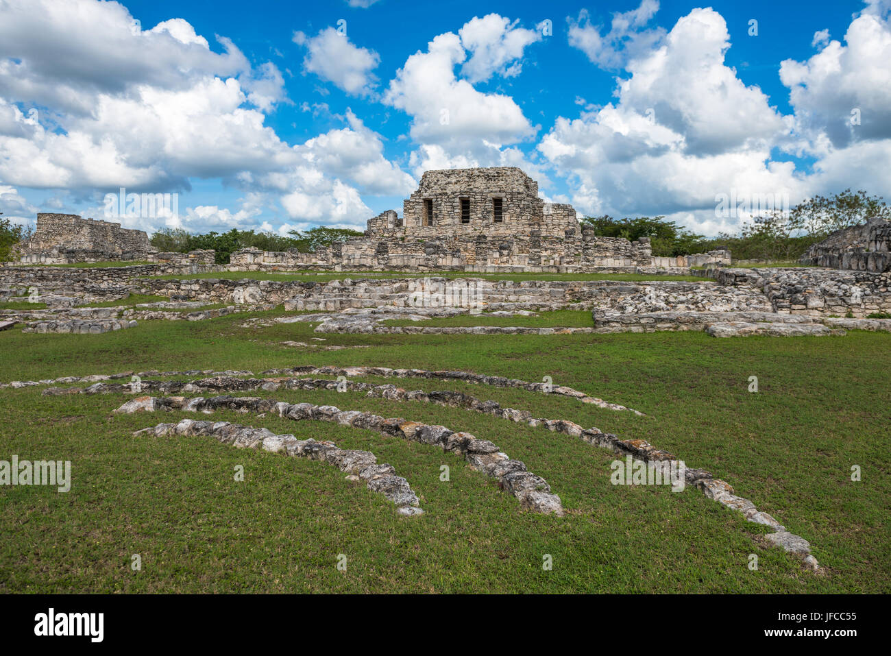 Mayapan ancient ruins, Yucatan, Mexico Stock Photo - Alamy