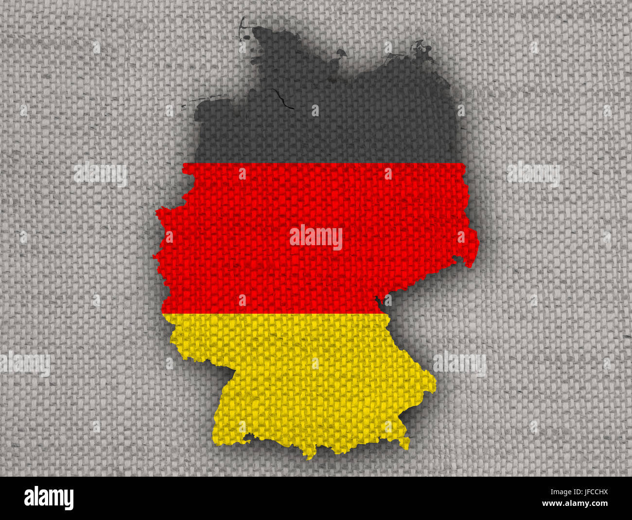 Textured map of Germany in nice colors Stock Photo - Alamy