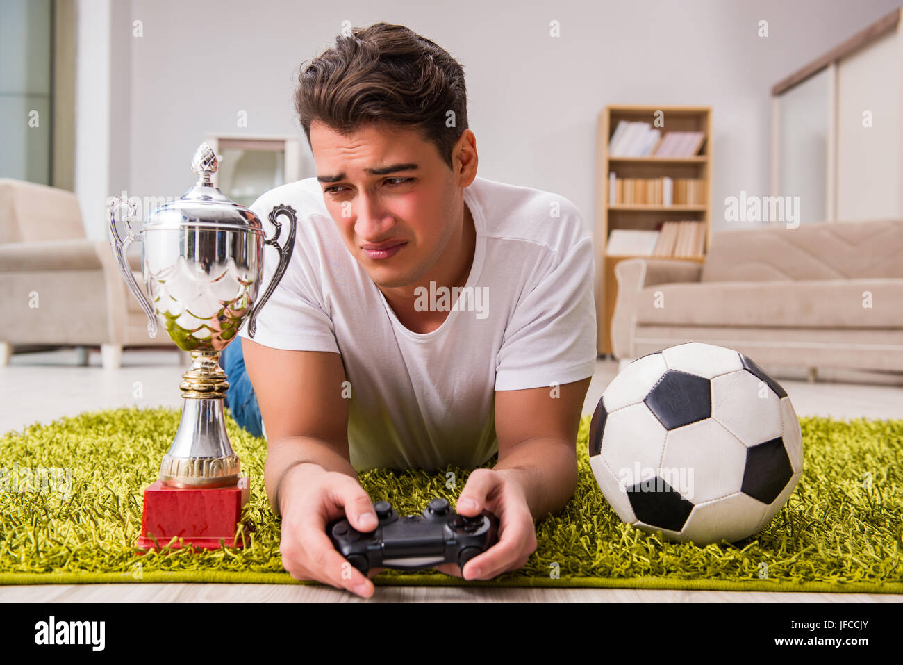 Addicted to gaming man tv hi-res stock photography and images - Alamy