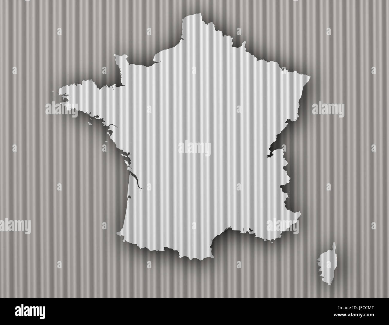 Textured map of France in nice colors Stock Photo - Alamy