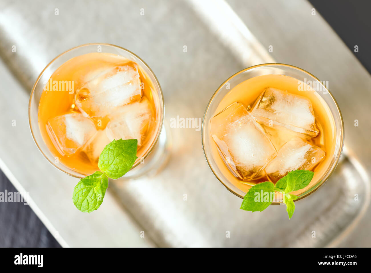 Silver glass ice tea hi-res stock photography and images - Alamy