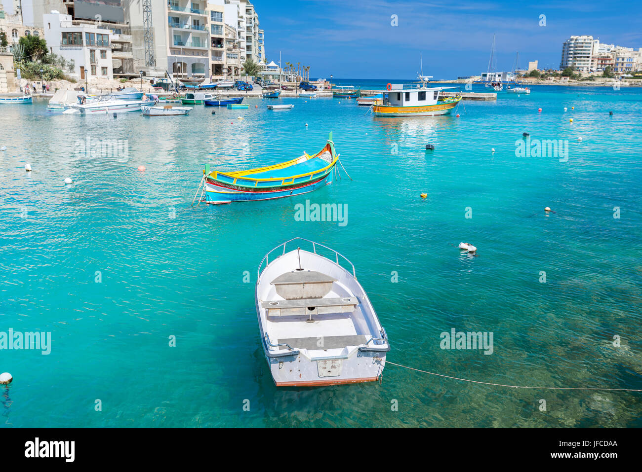 Mediterranean boats Malta Stock Photo - Alamy
