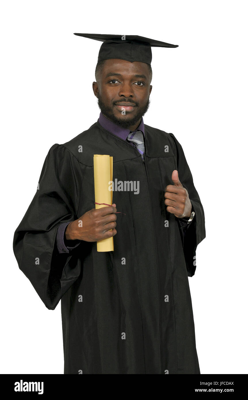 Black Man Graduate Stock Photo - Alamy