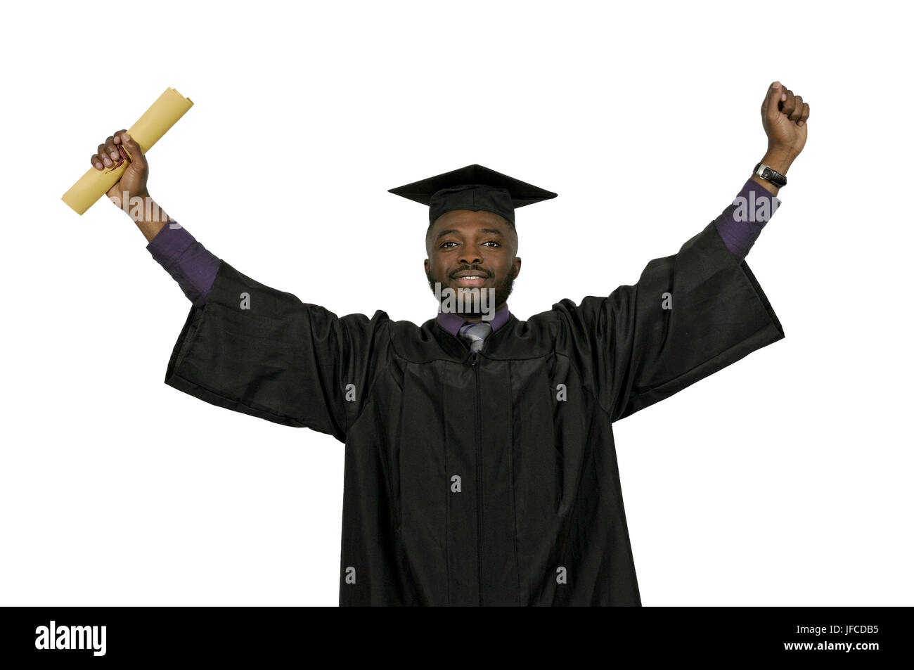 Black Man Graduate Stock Photo - Alamy
