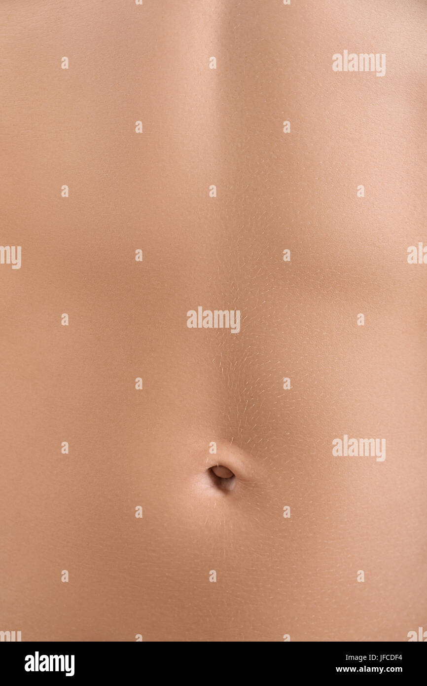 Beautiful lady abdomen close-up background. Wellbeing and fitness ...