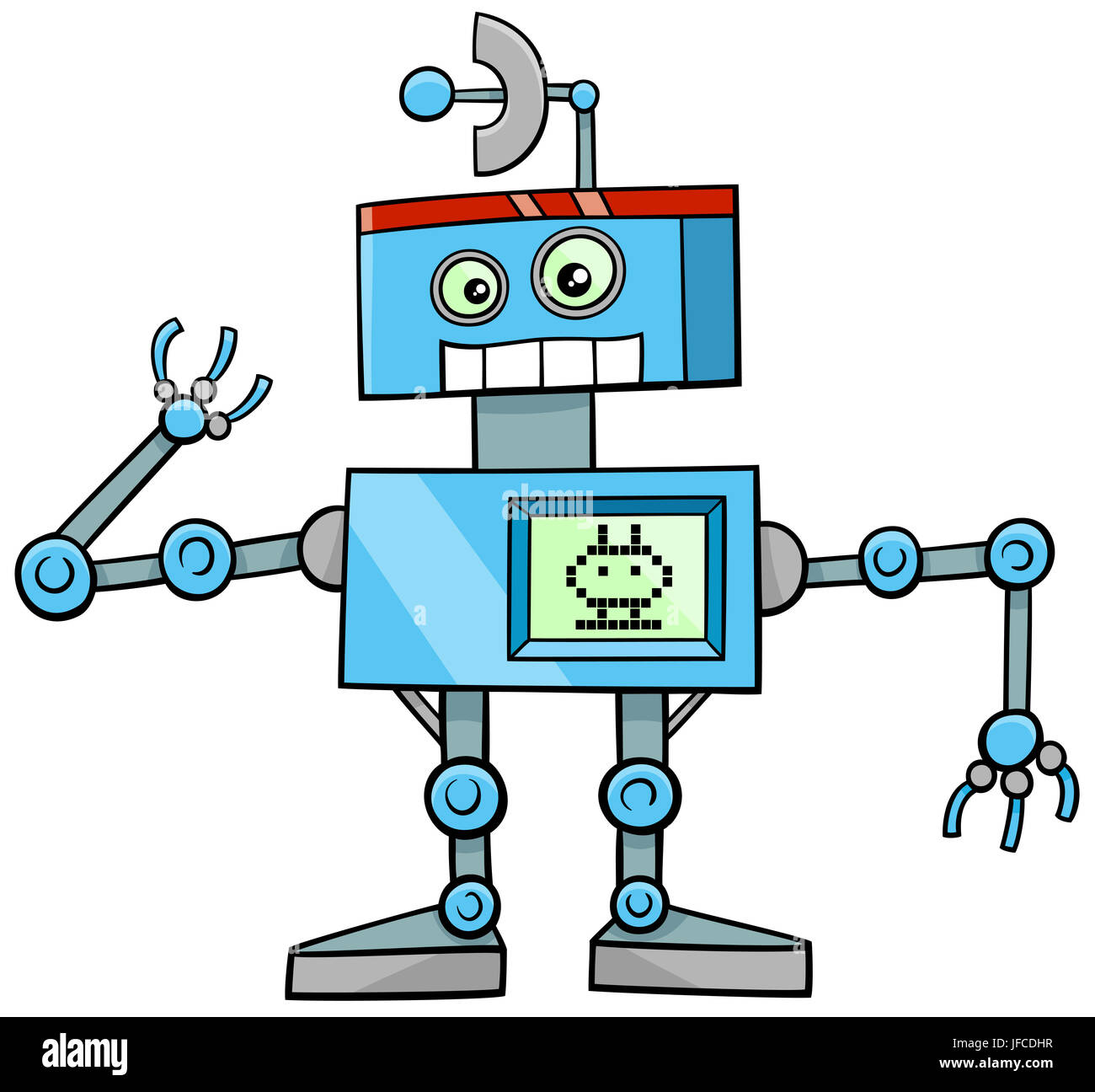 robot cartoon character Stock Photo - Alamy