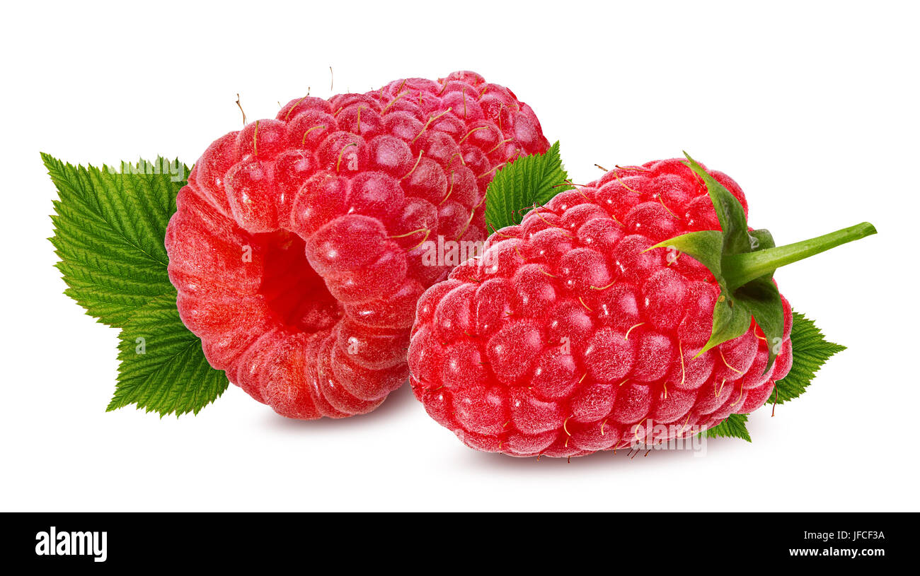 Raspberry isolated on white background Stock Photo - Alamy
