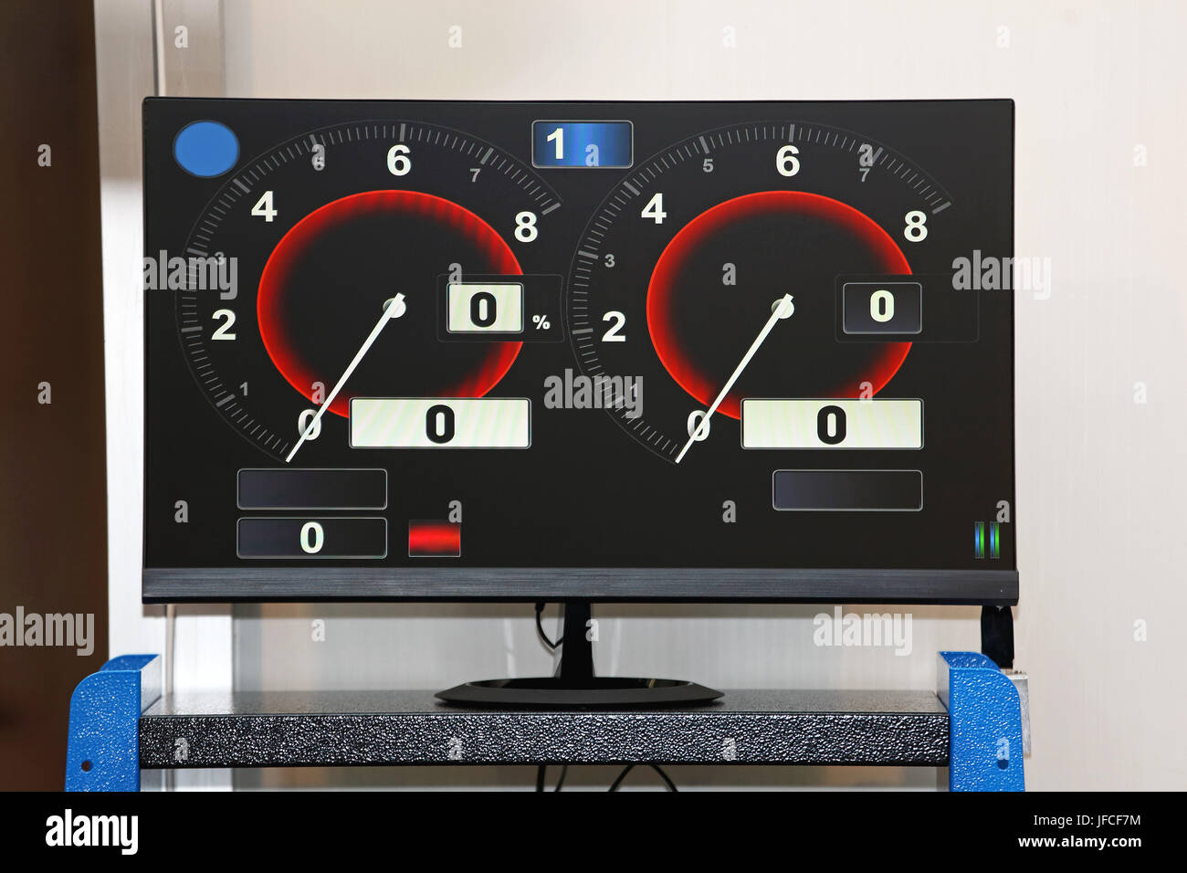 Wheels Alignment Display Stock Photo - Alamy