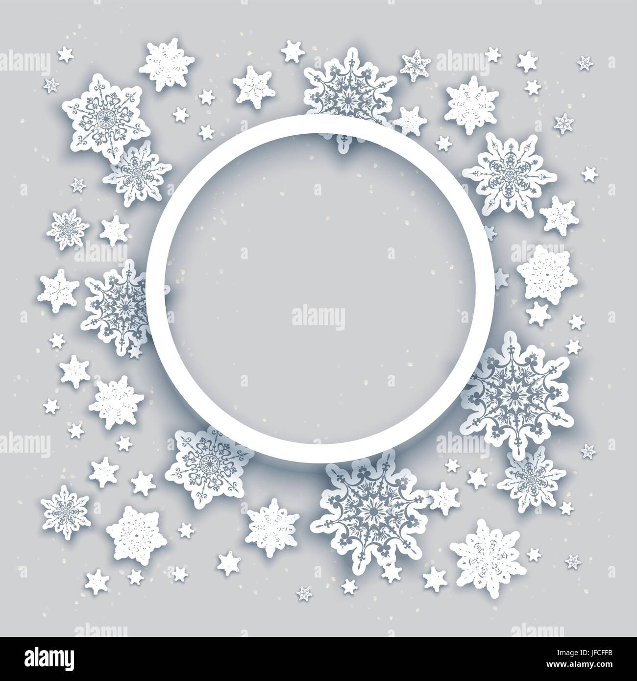 Festive round frame christmas Stock Vector Images - Alamy