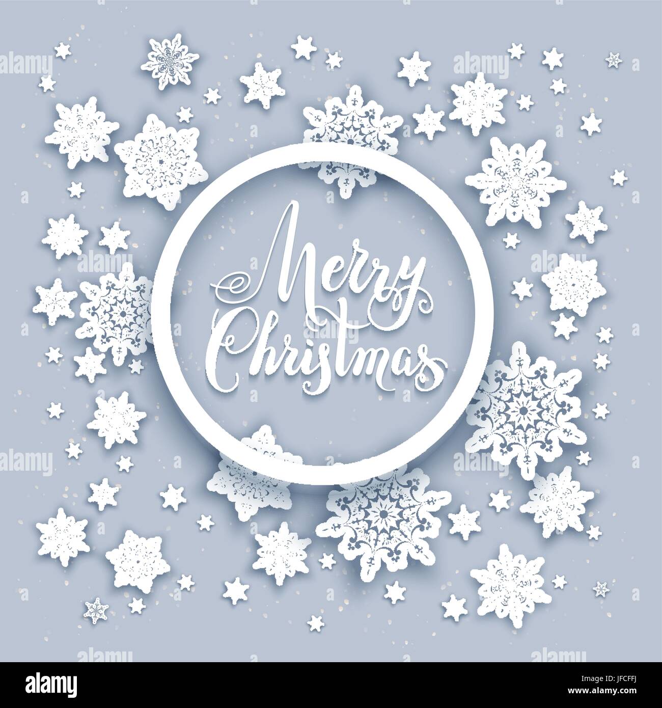 Snowflakes Christmas card Stock Vector Image & Art - Alamy