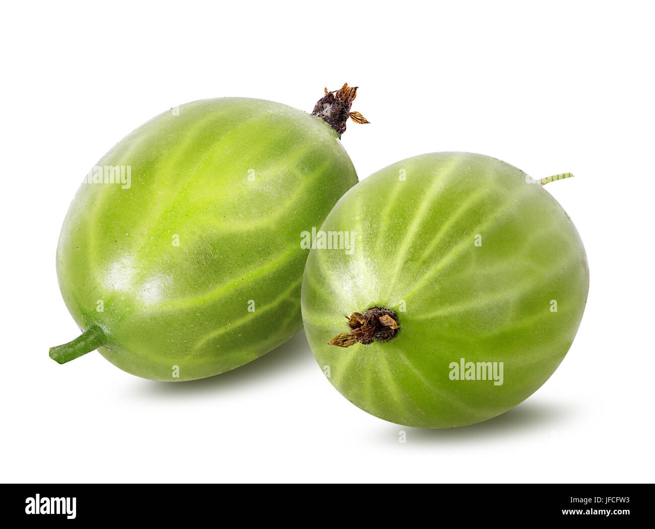 Gooseberry isolated on white background Stock Photo - Alamy
