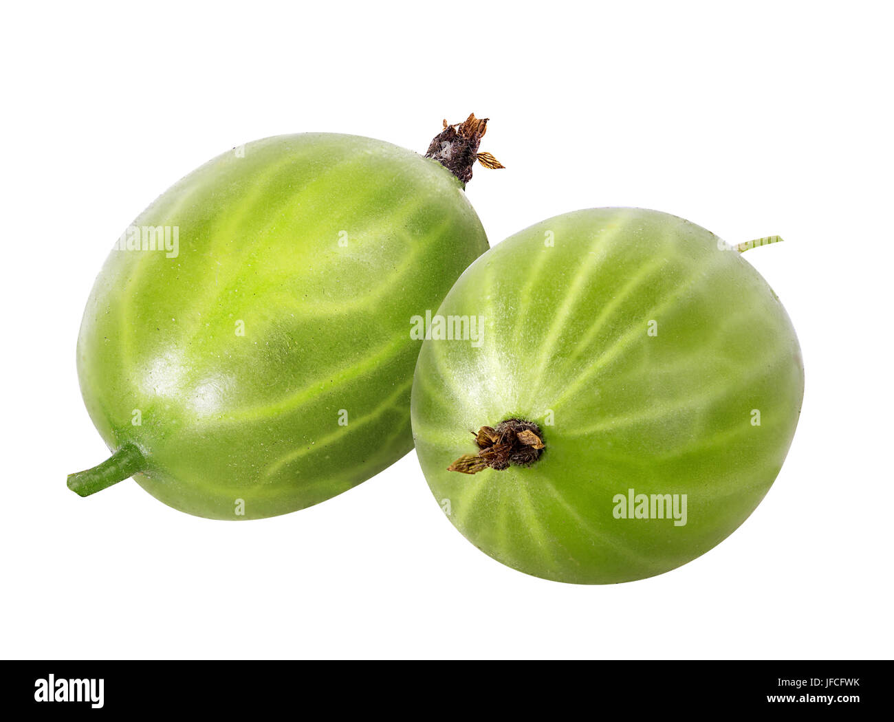 Gooseberry isolated on white background Stock Photo - Alamy