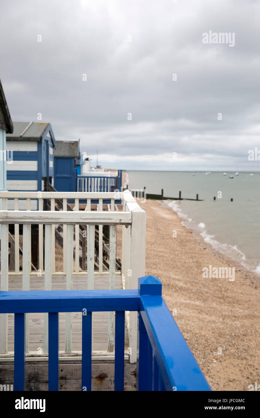 Beach Huts at Southend, Essex Stock Photo - Alamy