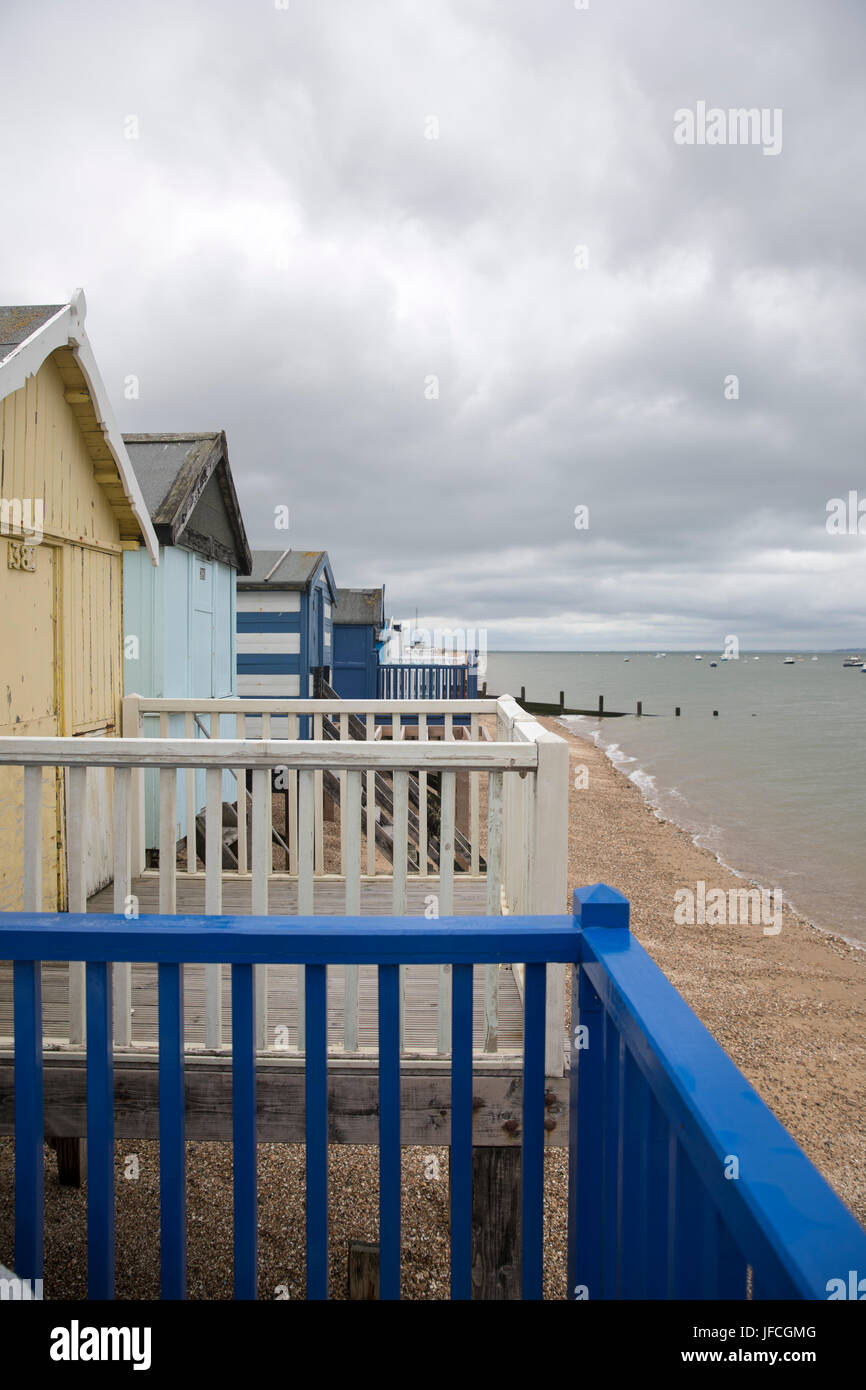Beach Huts at Southend, Essex Stock Photo - Alamy