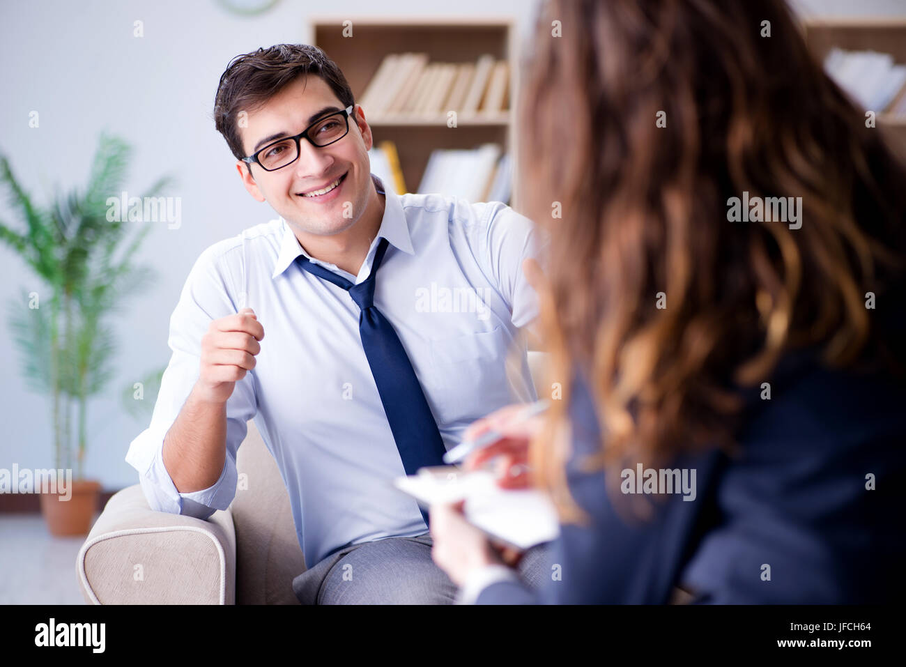 Medical concept with psychologist visit Stock Photo - Alamy