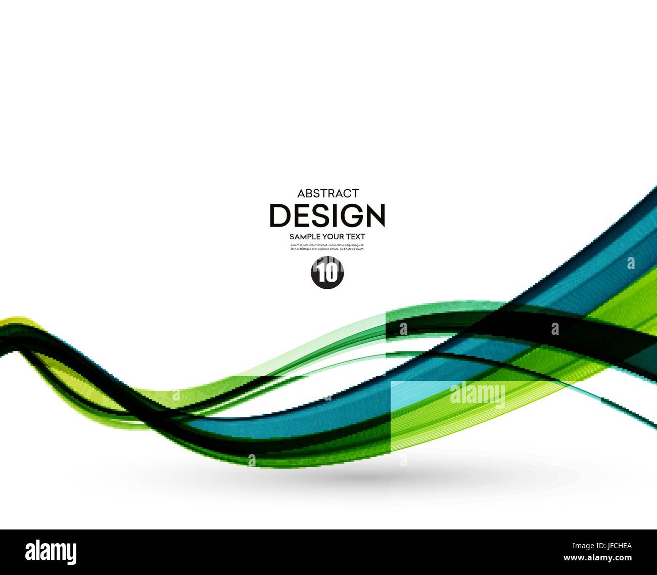 Green wavy lines background Stock Vector Images - Alamy