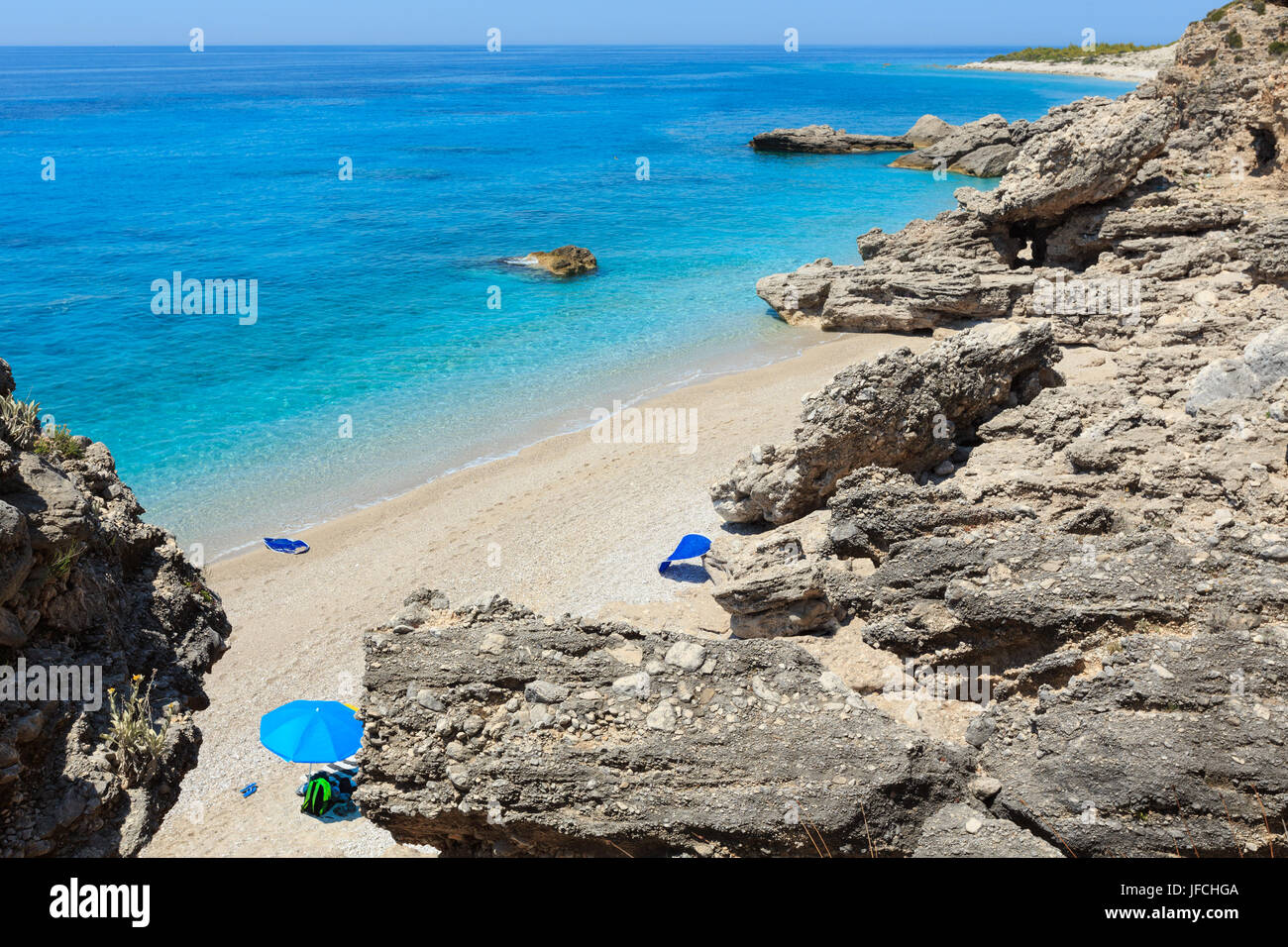Drymades beach, Albania Stock Photo - Alamy