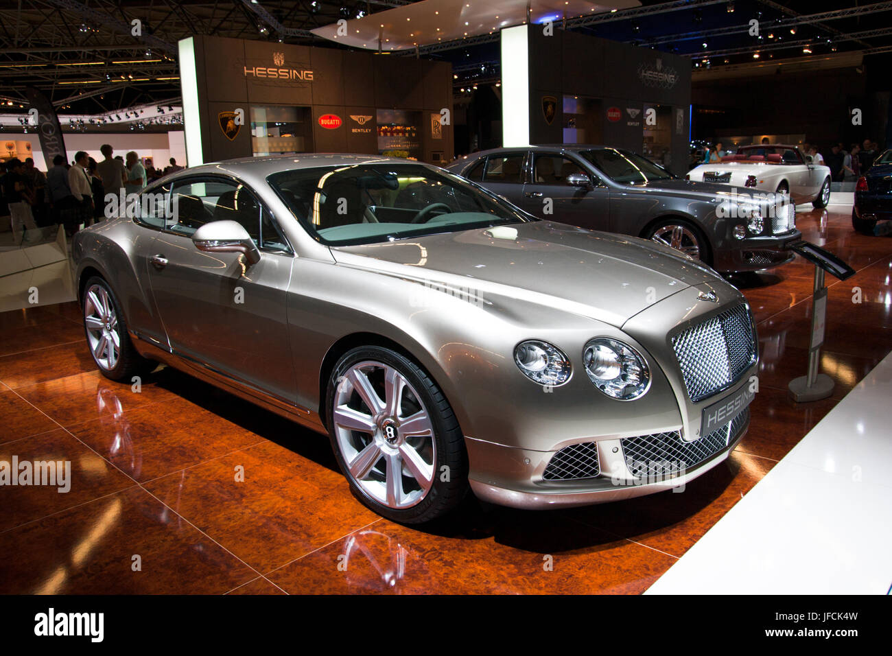 AMSTERDAM - APRIL 22 - Bentley Continental GT on display during the ...