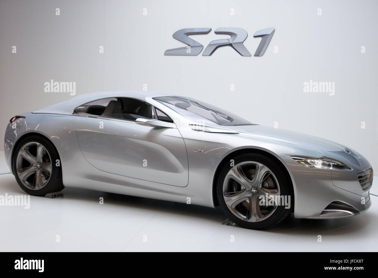 AMSTERDAM - APRIL 22 - Peugeot SR1 concept car on display during the ...