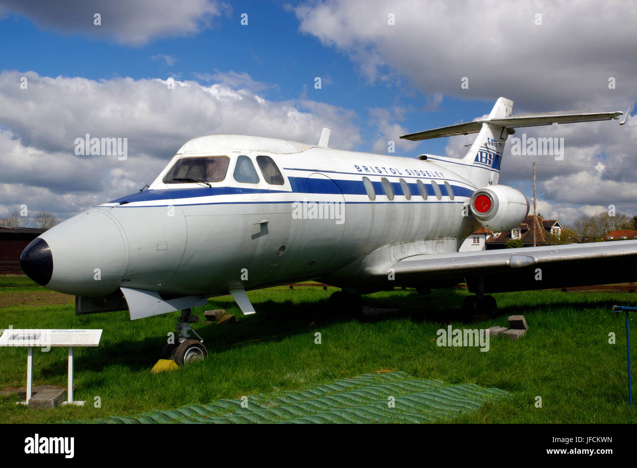 de Havilland DH125/ Srs 1,HS125 G-ARYC, at Salisbury Hall Stock Photo ...
