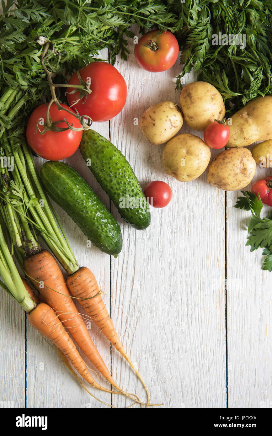 freshly grown raw vegetables Stock Photo - Alamy