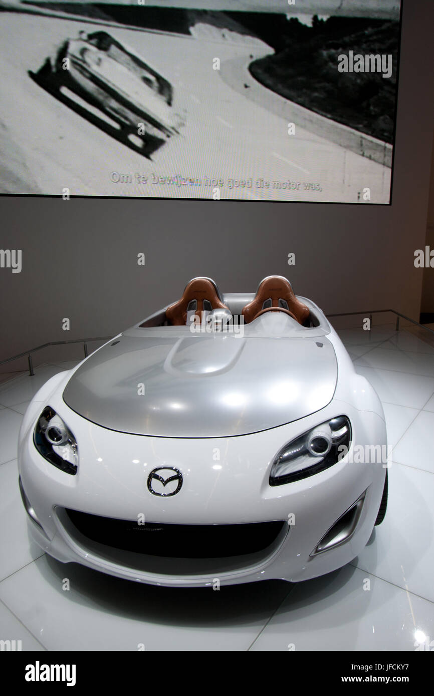 AMSTERDAM - APRIL 22 - Mazda MX-5 concept car on display during the ...