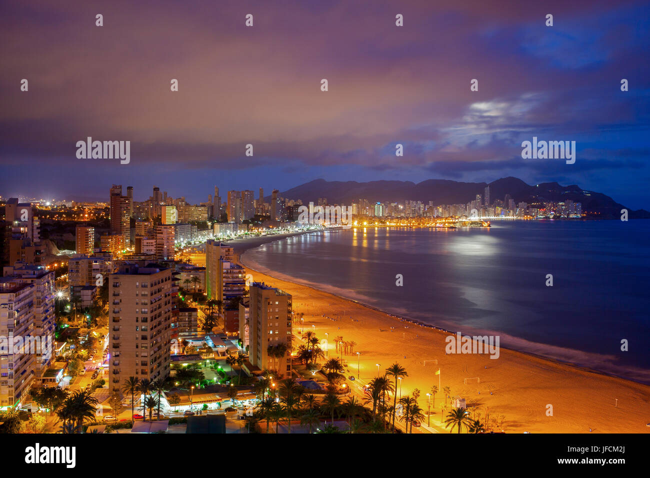 Panoramic view benidorm city hi-res stock photography and images - Alamy
