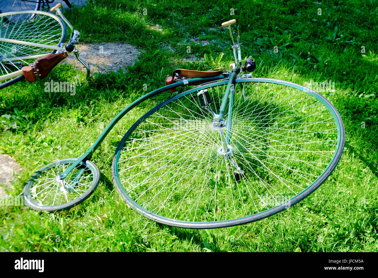 Vintage bicycles, celebrating old style cycling Stock Photo - Alamy