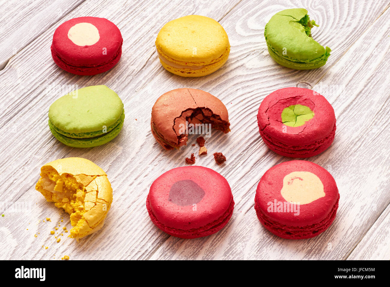 French delicious dessert macaroons Stock Photo - Alamy