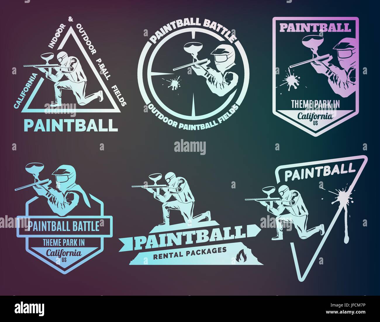 Cool Paintball Logos