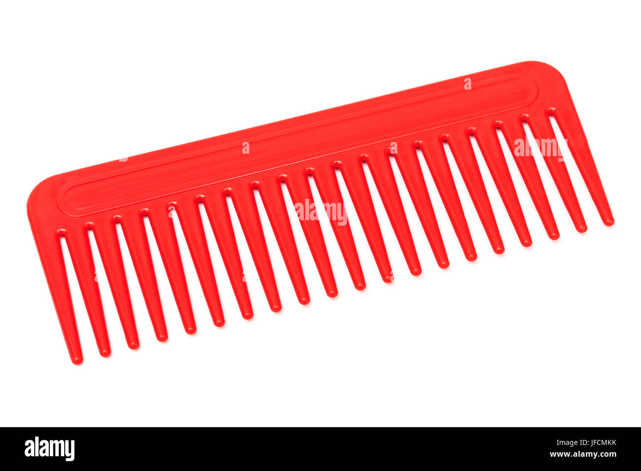 new red plastic comb Stock Photo - Alamy
