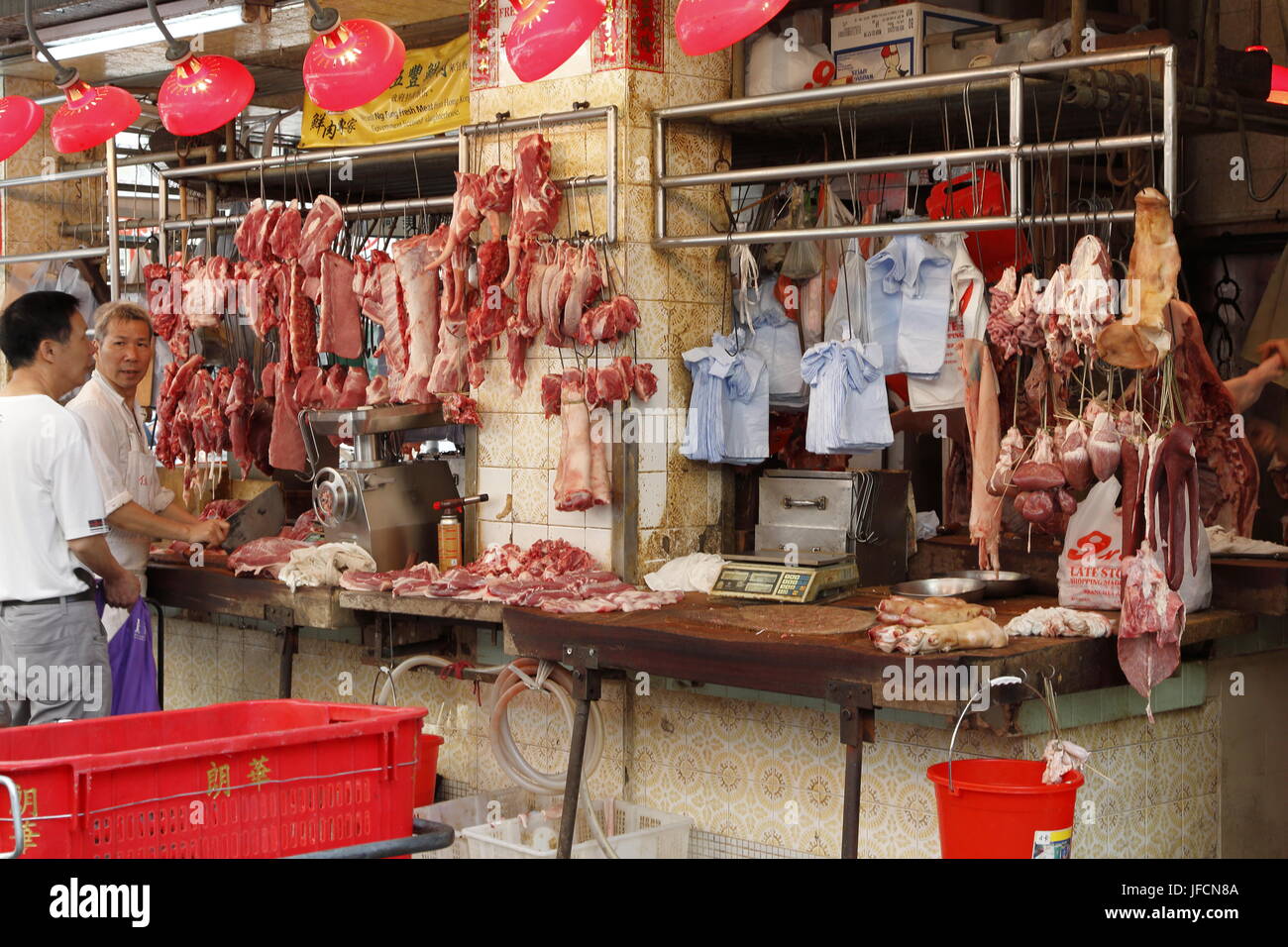 Chinese butcher shop hi-res stock photography and images - Alamy