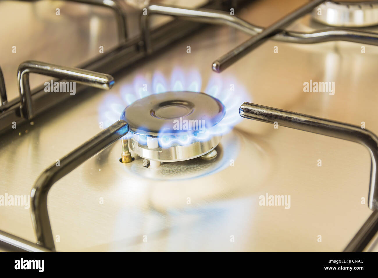 gas burning from a stove Stock Photo - Alamy