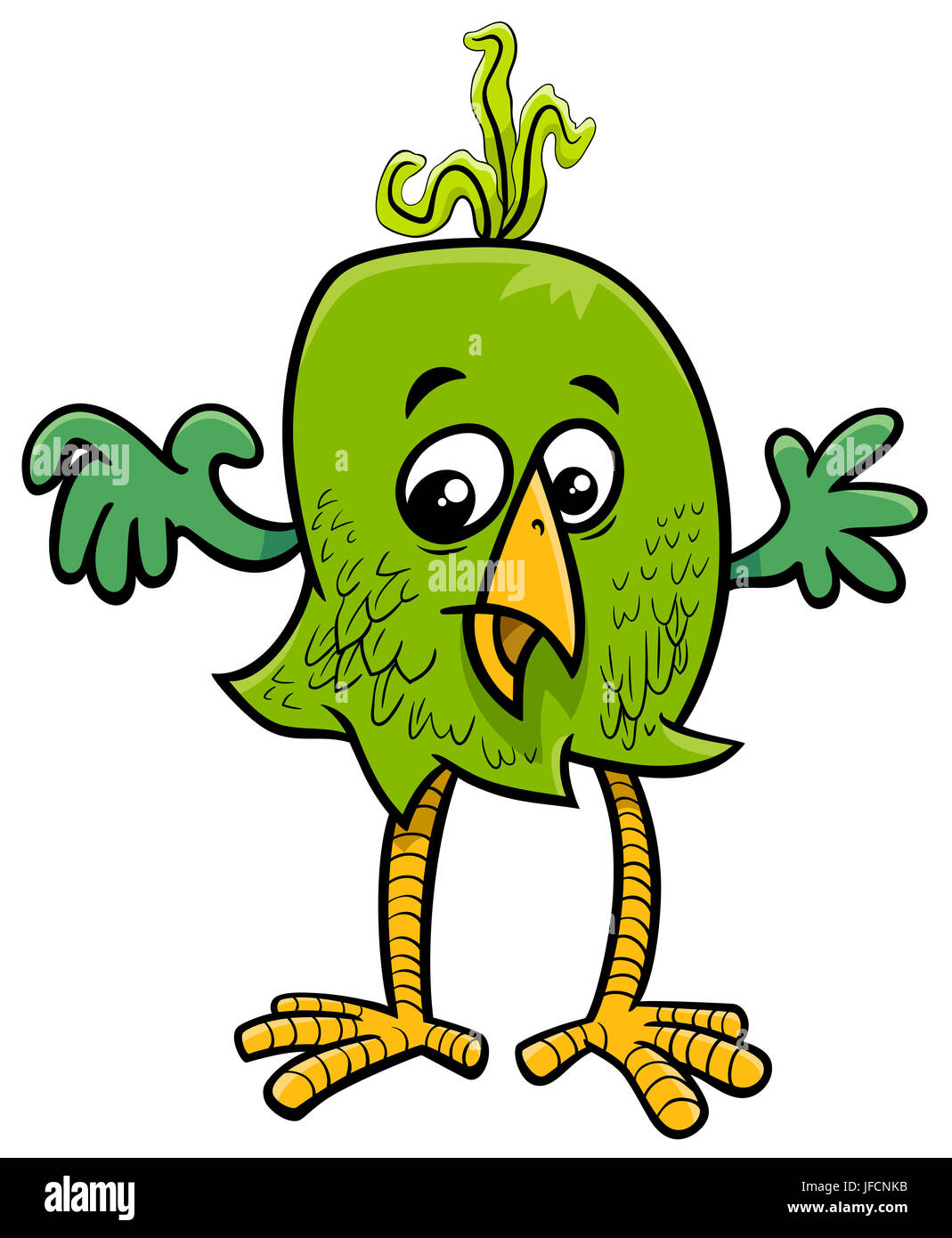 fantasy bird cartoon illustration Stock Photo - Alamy