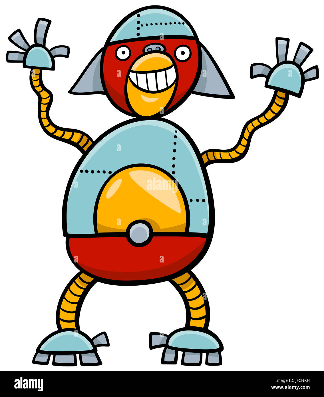 ape robot cartoon character Stock Photo - Alamy