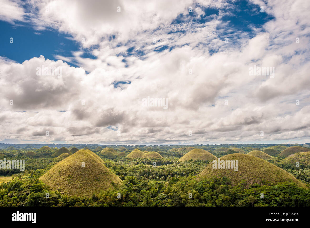 Chocolate hills landscape at Philippines Stock Photo - Alamy