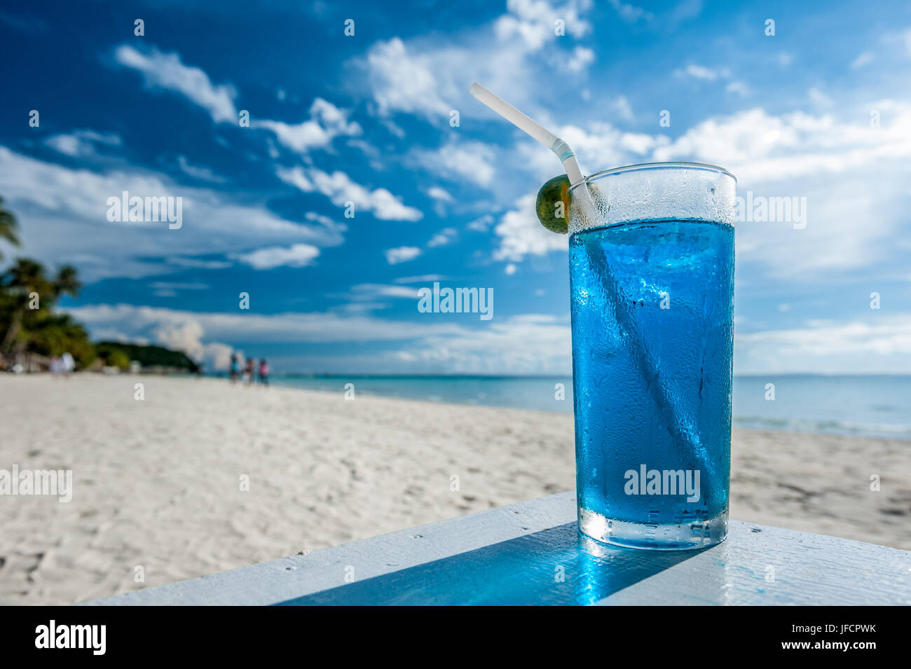 Cocktail at Boracay beach, Philippines Stock Photo - Alamy