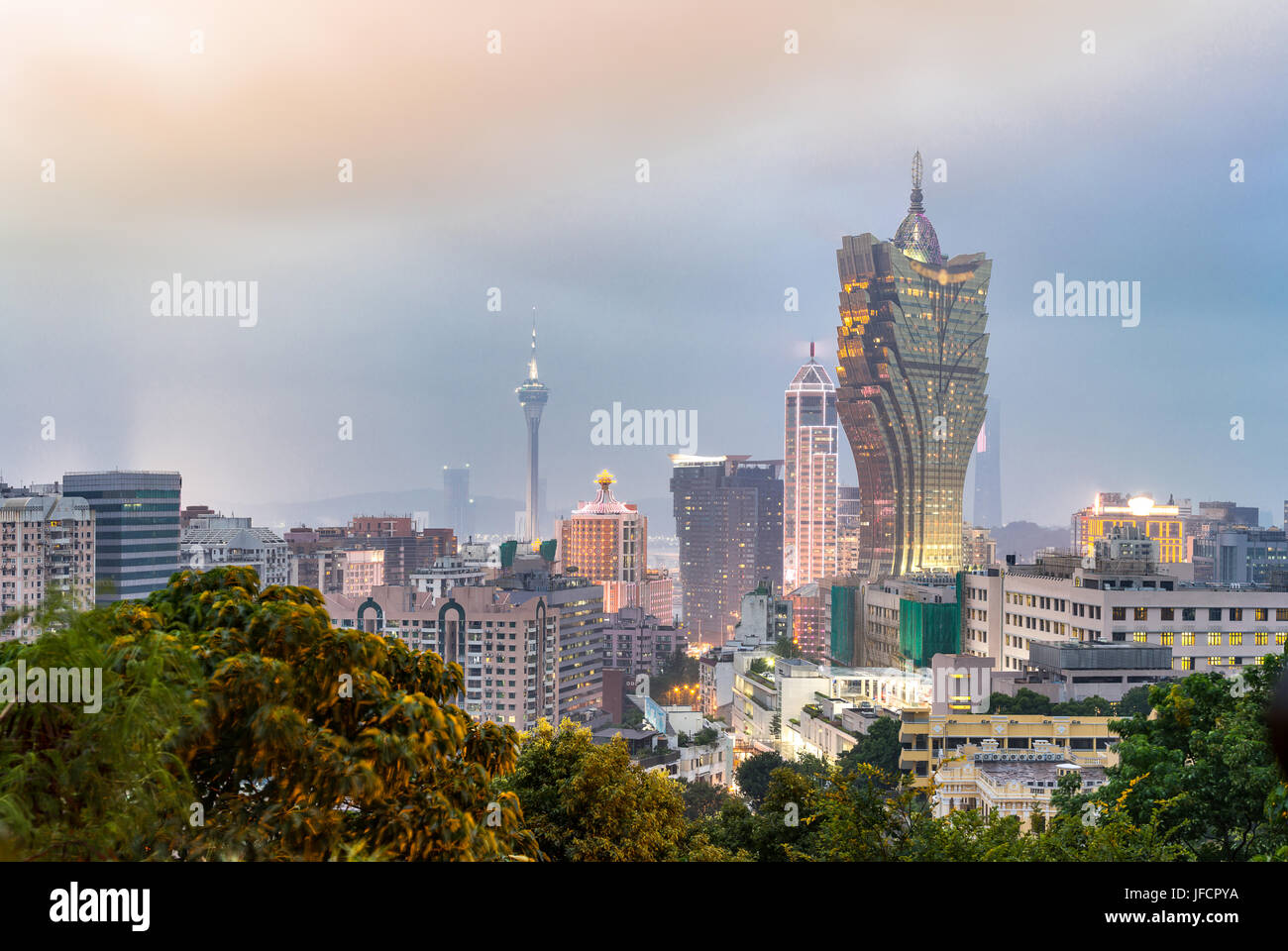 Macau cityscape view aerial hi-res stock photography and images - Alamy