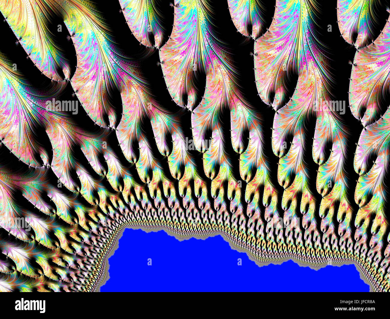 Fractal with an edge - Fractal image Stock Photo - Alamy