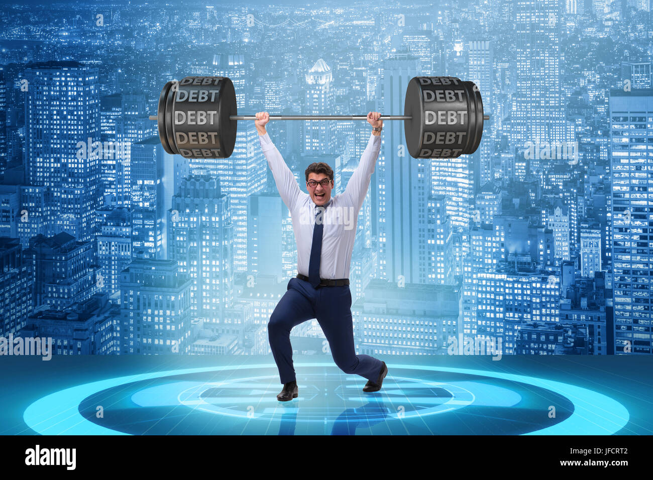 Man under burden loan hi-res stock photography and images - Alamy