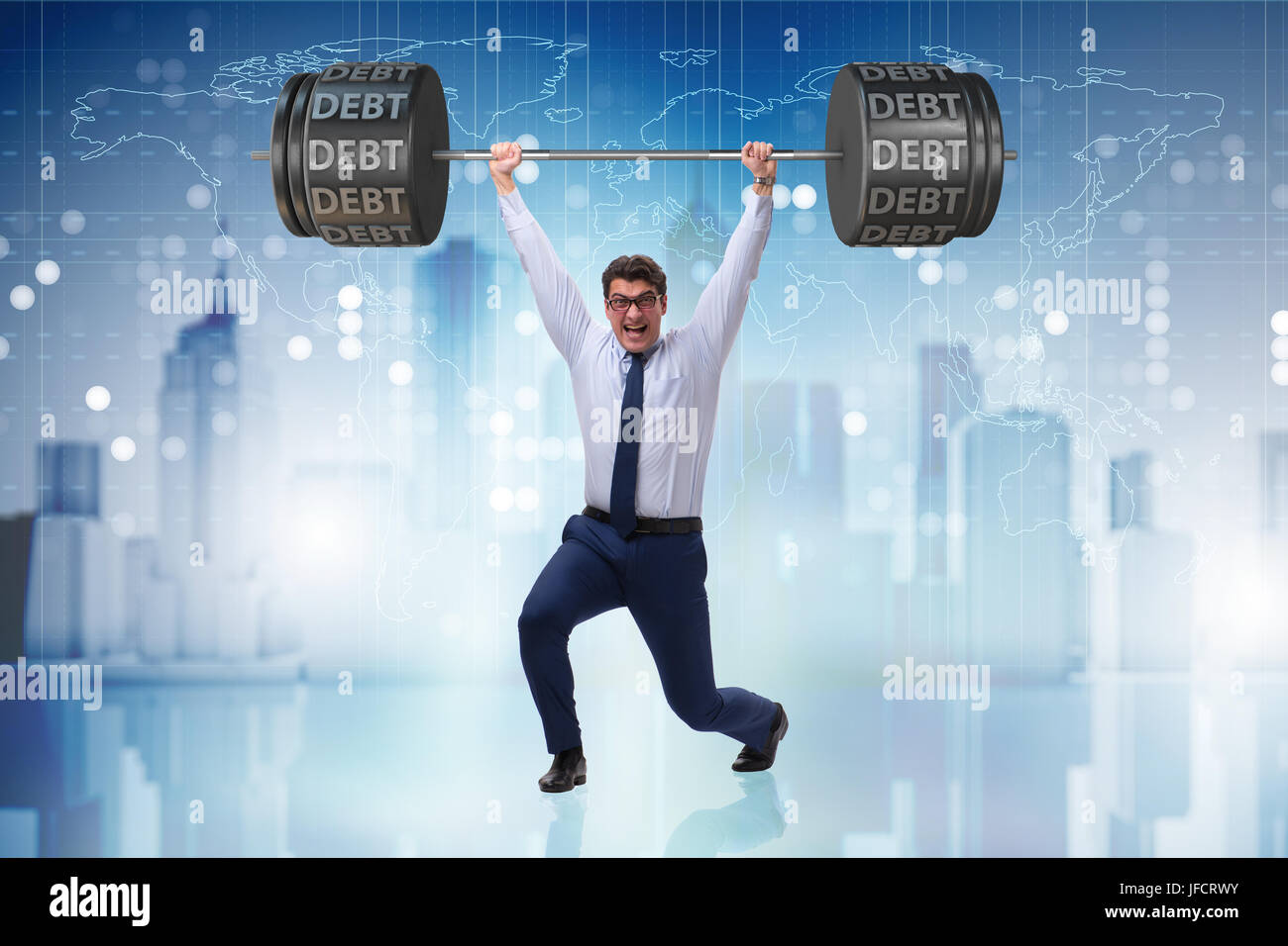 Man under burden loan hi-res stock photography and images - Alamy