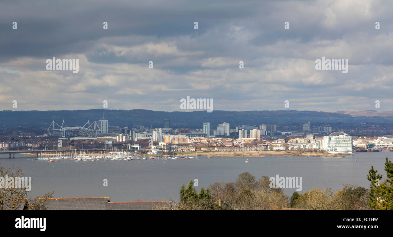 Cardiff Bay Cityscape Stock Photo - Alamy
