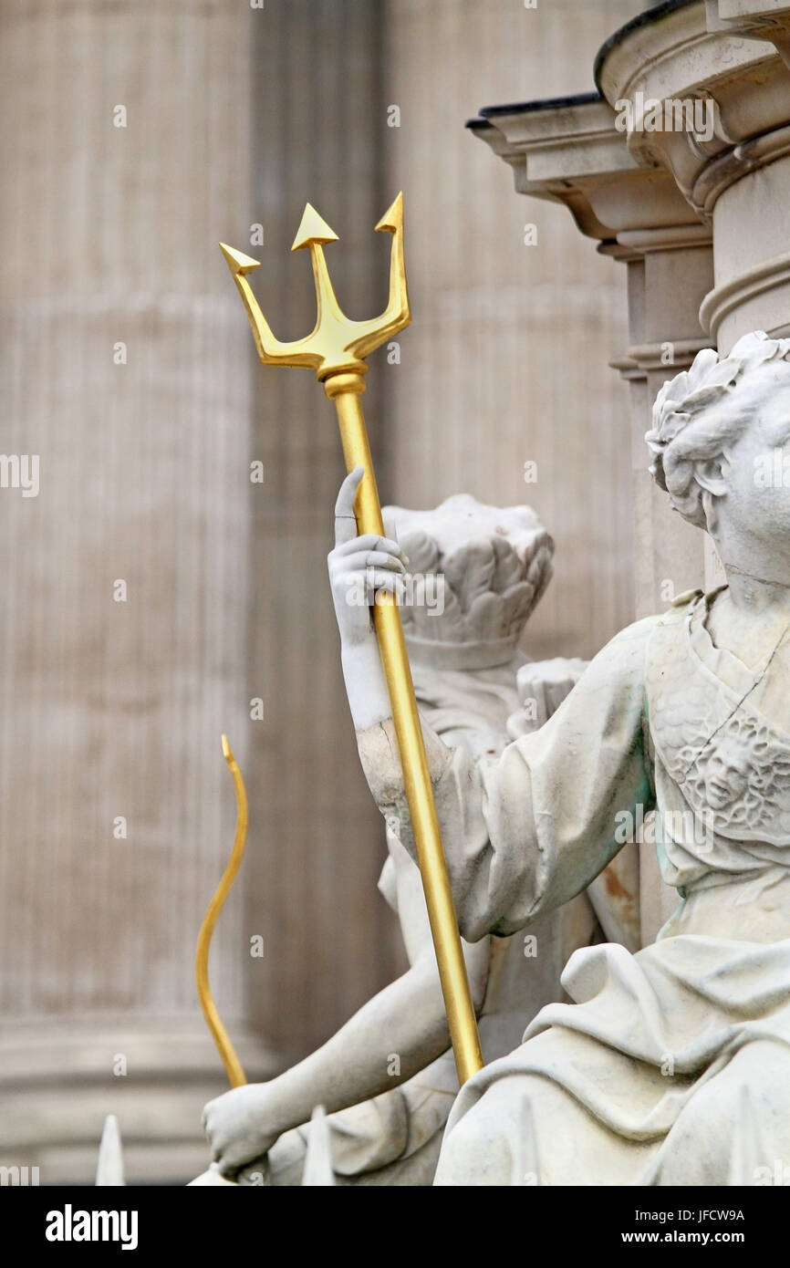 Gold trident hi-res stock photography and images - Alamy