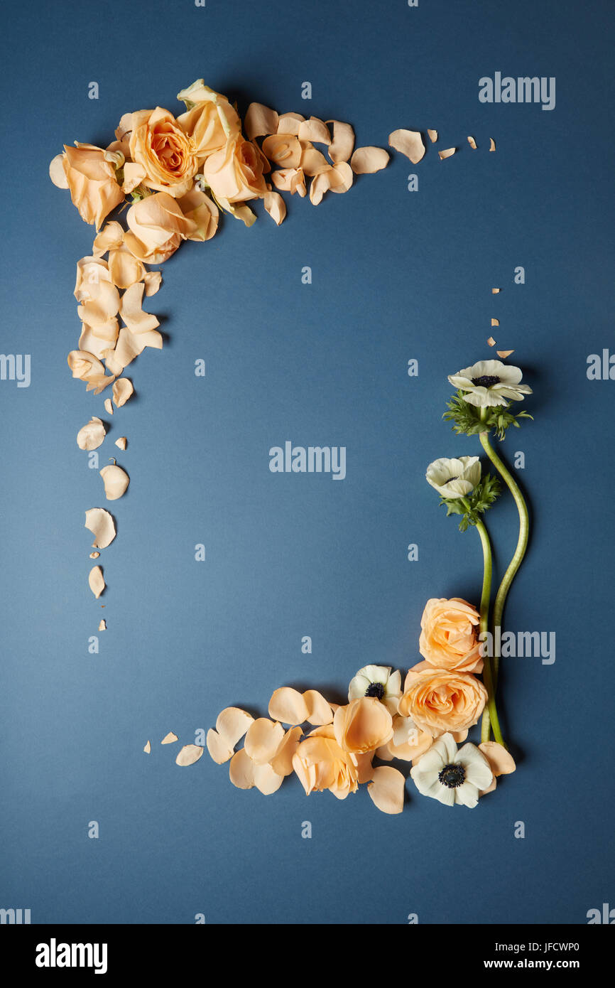 Frame of flowers Stock Photo - Alamy