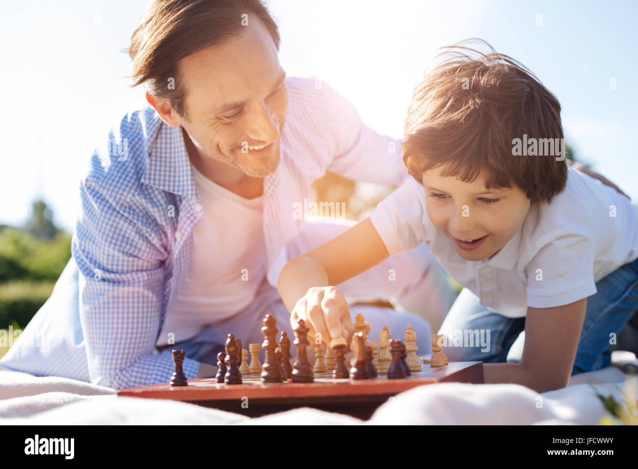 Intelligence is the key. Enthusiastic motivated clever guy encouraging ...