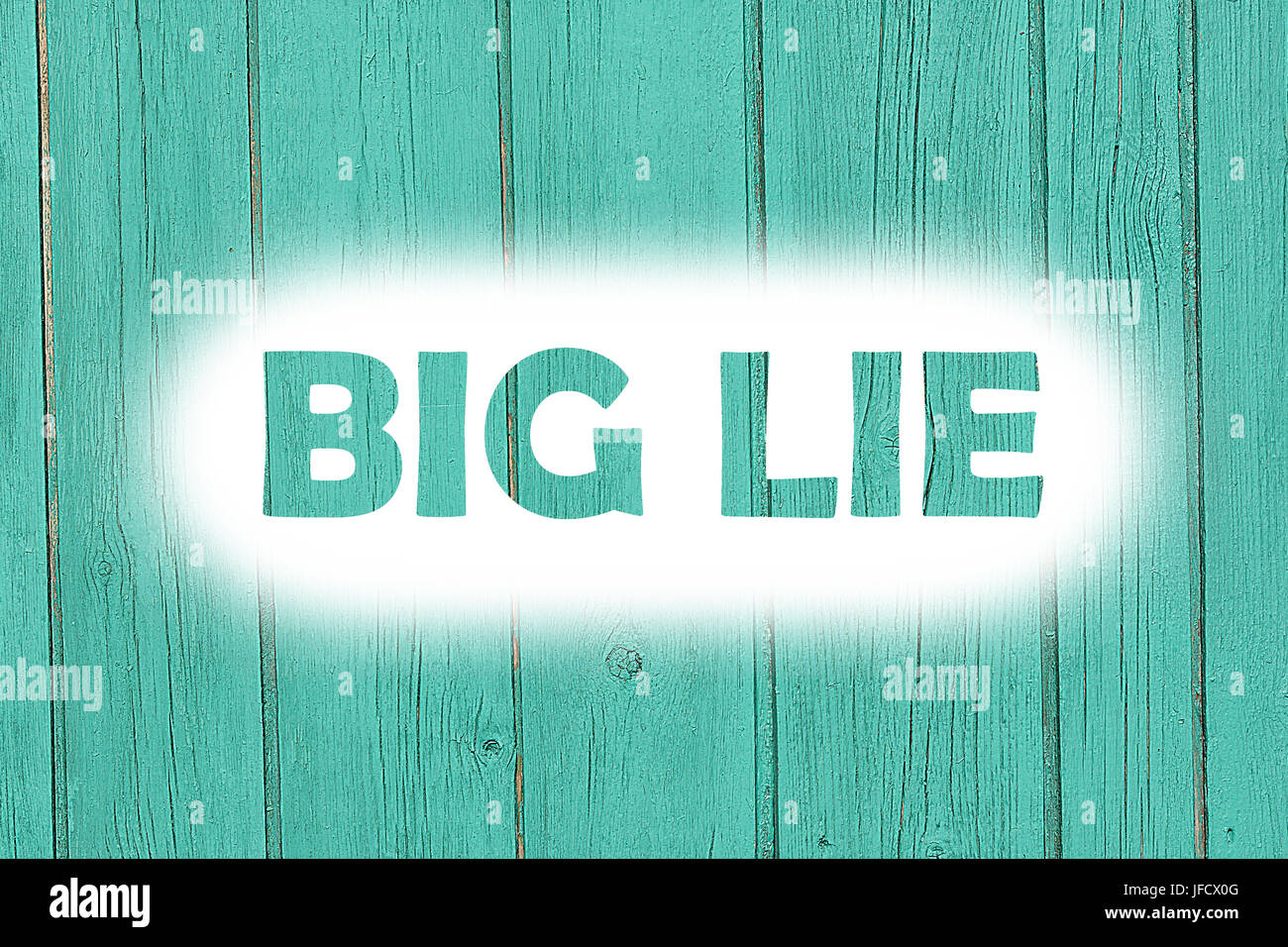 big lie words print on the wooden plate Stock Photo - Alamy