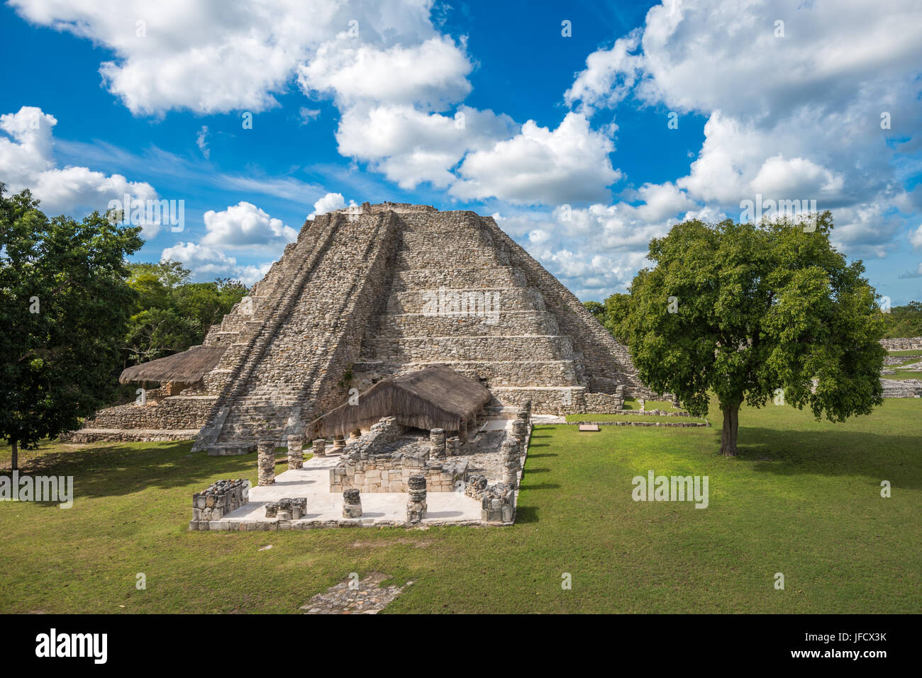 Mayapan ancient ruins, Yucatan, Mexico Stock Photo - Alamy